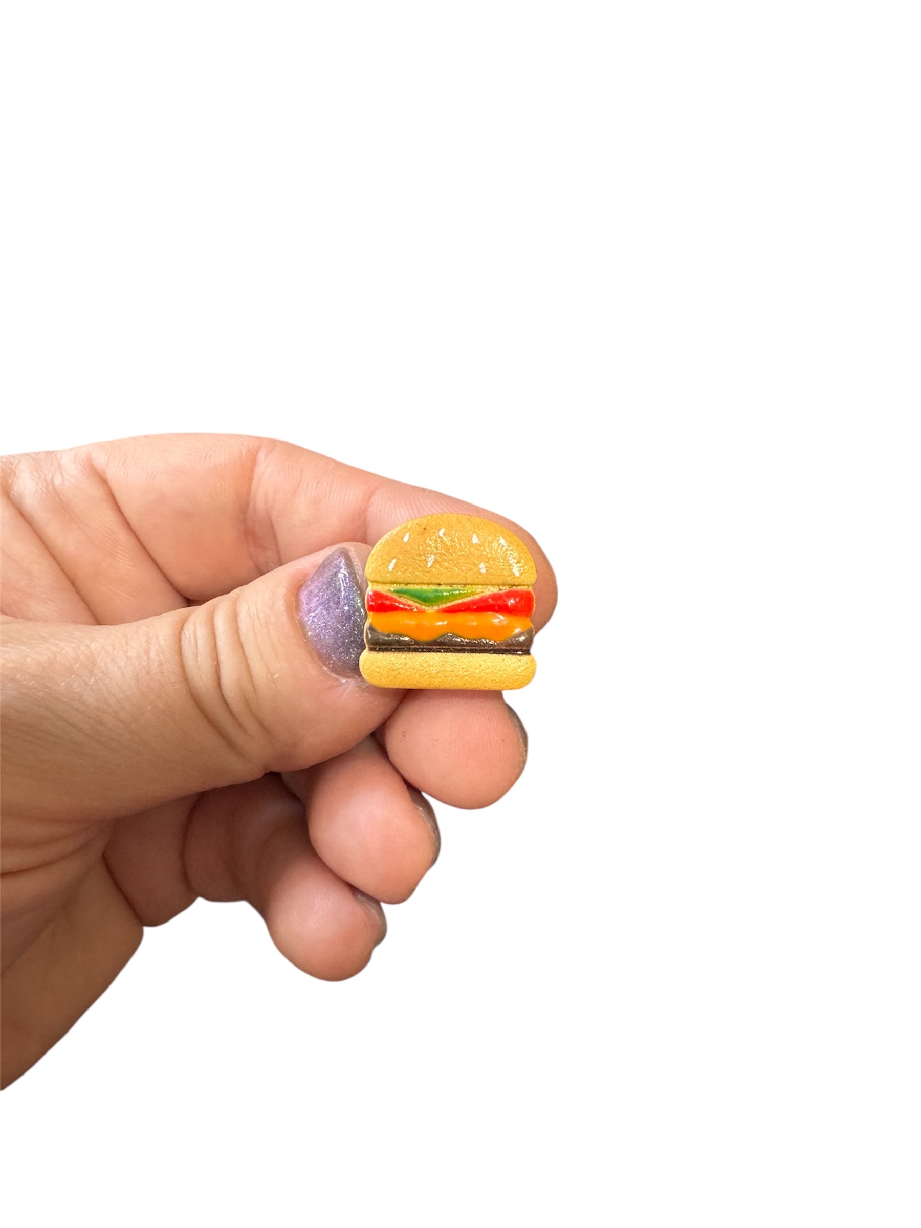 Burger Croc Charm – Three Little Birds